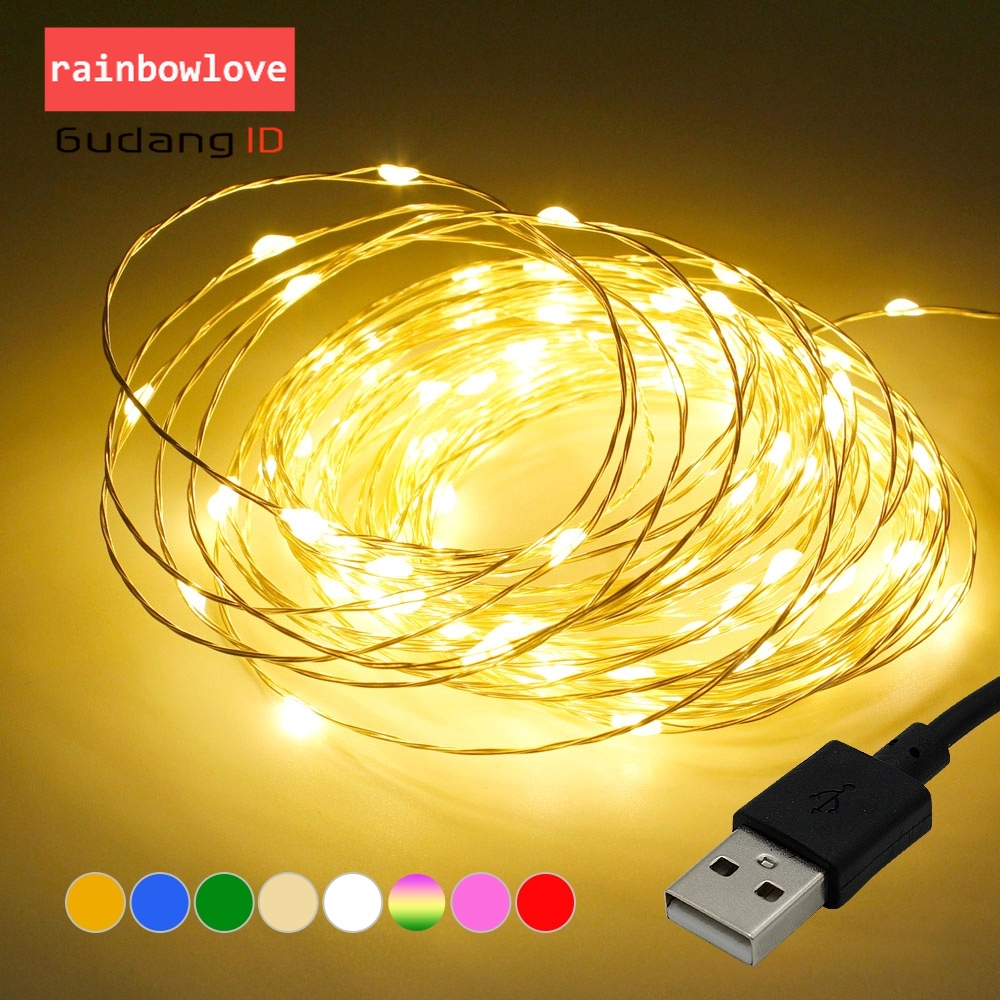 Lampu Tumblr Led Panjang 1m 5m 10m Tenaga Usb Untuk Dekorasi Natal ...