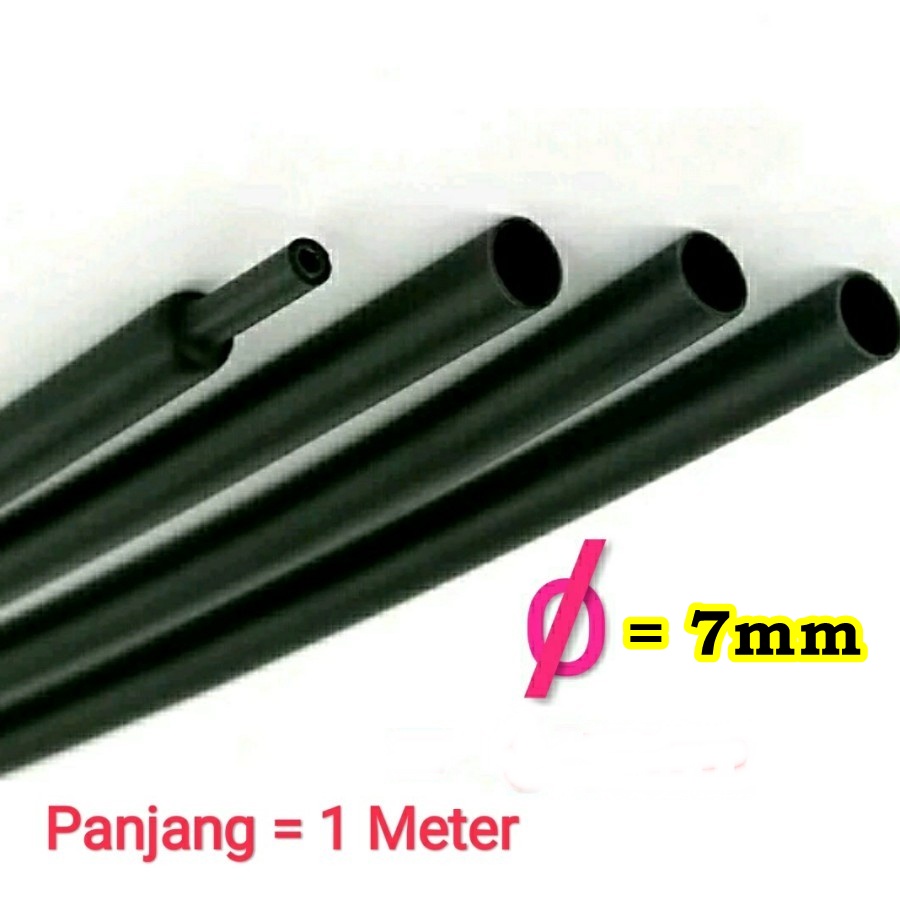 Jual Heatshrink Tube 7mm Selongsong Kabel Bakar 1 Meter | Shopee Indonesia