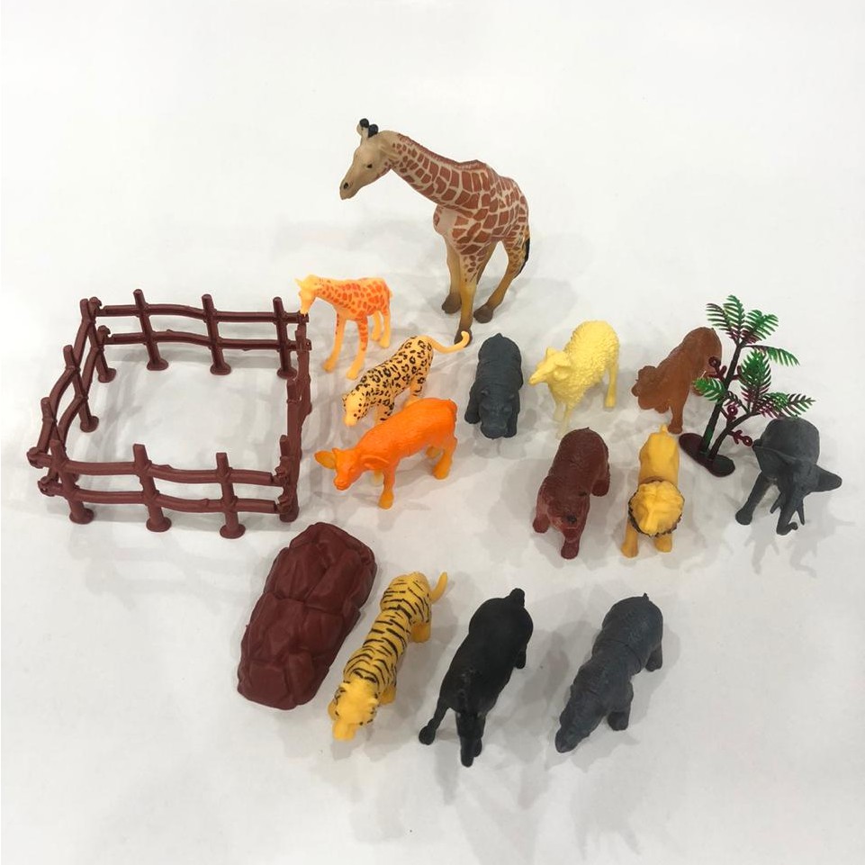 Mainan figure animal karet/ animal world / mainan hewan karet / mainan ...