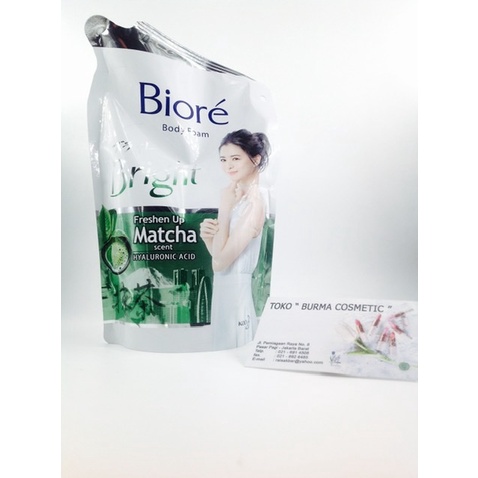Jual BIORE BODY FOAM BRIGHT FRESHEN UP MATCHA SCENT 450 ML | Shopee Indonesia
