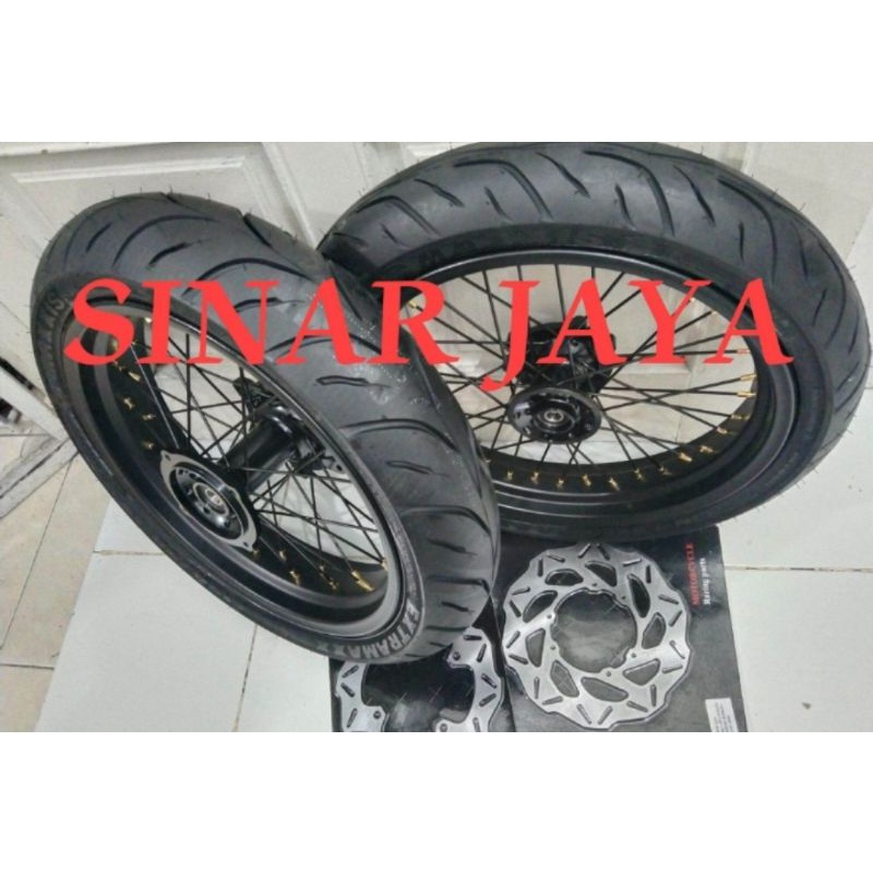 Jual sepaket supermoto velg yamaha wr155 full set pnp wr 155 sumo honda ...