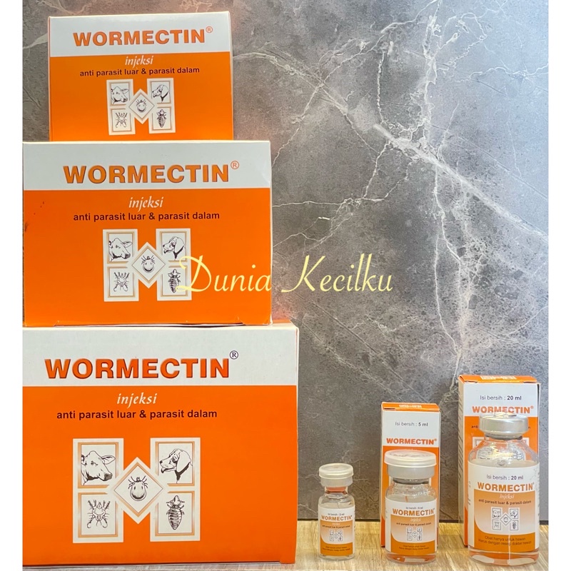 Jual Wormectin Obat Jamur Anti Parasit Kutu Cacing Tungau 2ml 5ml 20ml ...