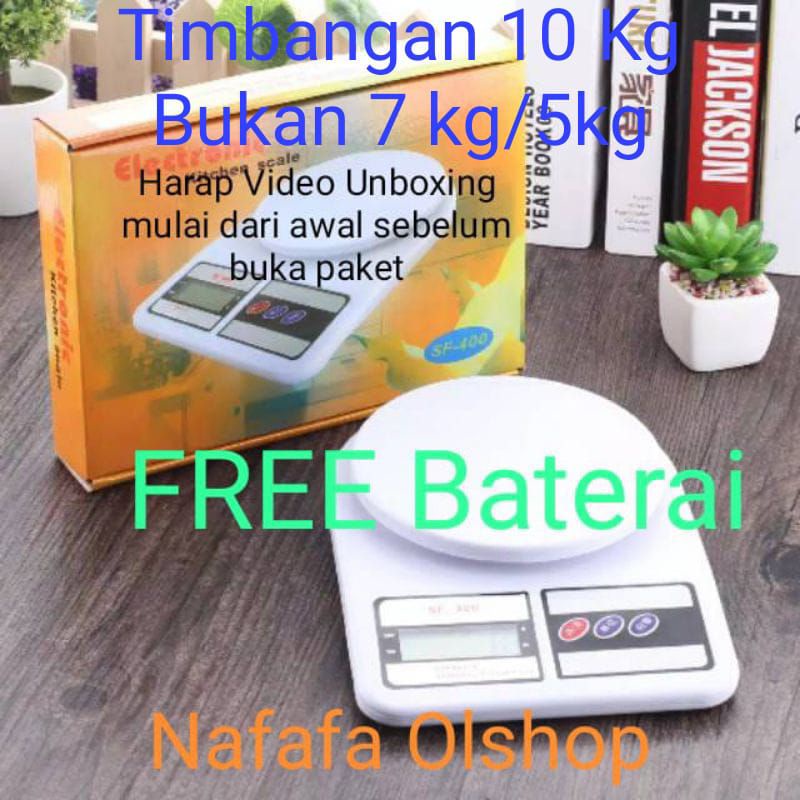 Jual TIMBANGAN DIGITAL 10 KG UNTUK KUE DAPUR SF400 SF 400 (BUKAN 7 KG/5 KG) TIMBANGAN 10KG ...