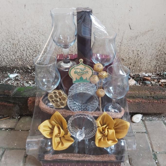 Jual PARCEL GELAS KACA KRISTAL, PECAH BELAH LEBARAN, IDUL FITRI ...