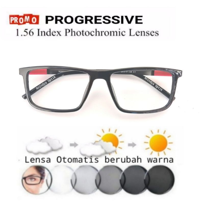 kacamata progresif photocromic multi fokus jauh dekat tanpa batas ...