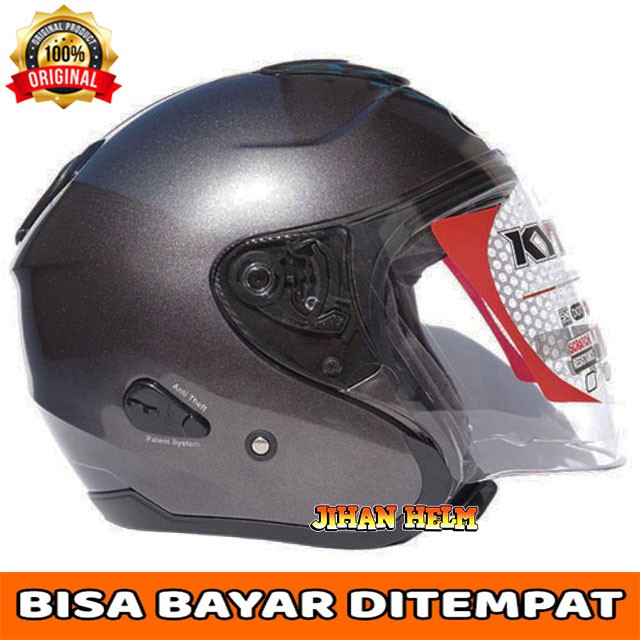 Jual HELM/KYT/HELM KYT/HELM KYT KYOTO GREY TERMURAH | Shopee Indonesia