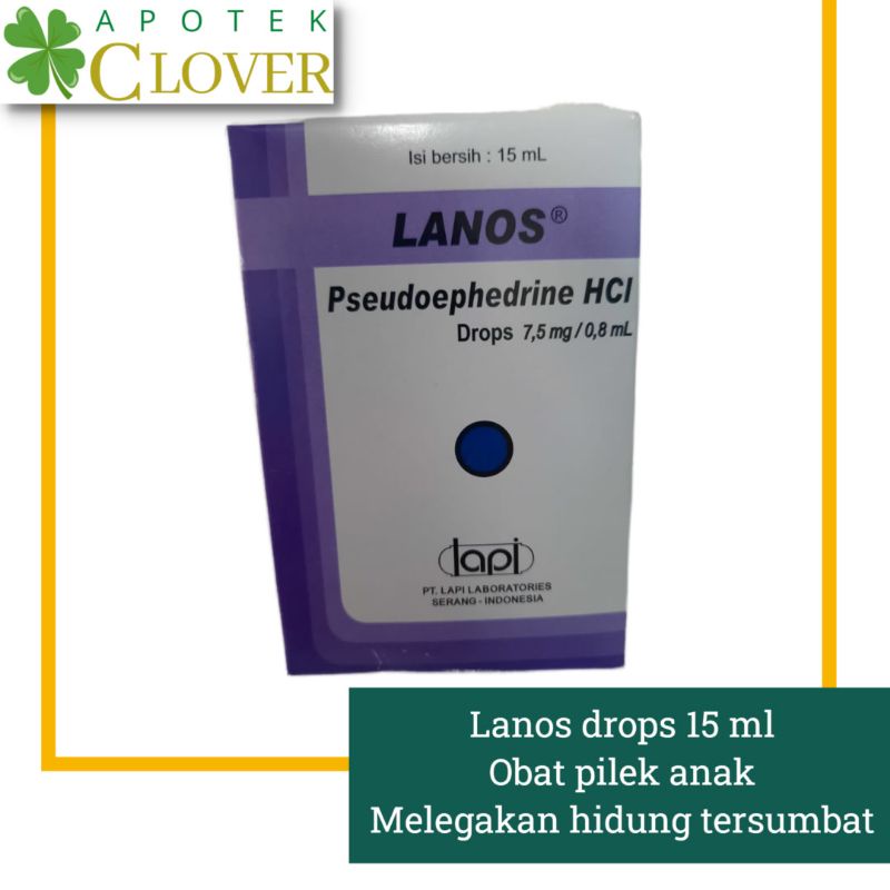 Jual LANOS DROPS 15 ml, obat pilek anak, melegakan hidung tersumbat ...