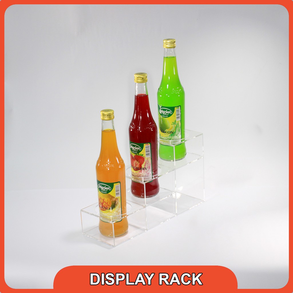 Jual Rak Display Akrilik Botol Sirup isi 3 | Shopee Indonesia