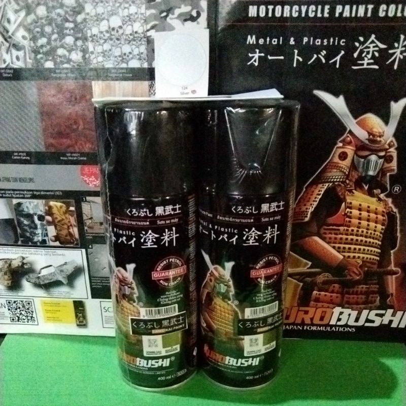 Jual Samurai Paint 124 Silver 400cc | Shopee Indonesia