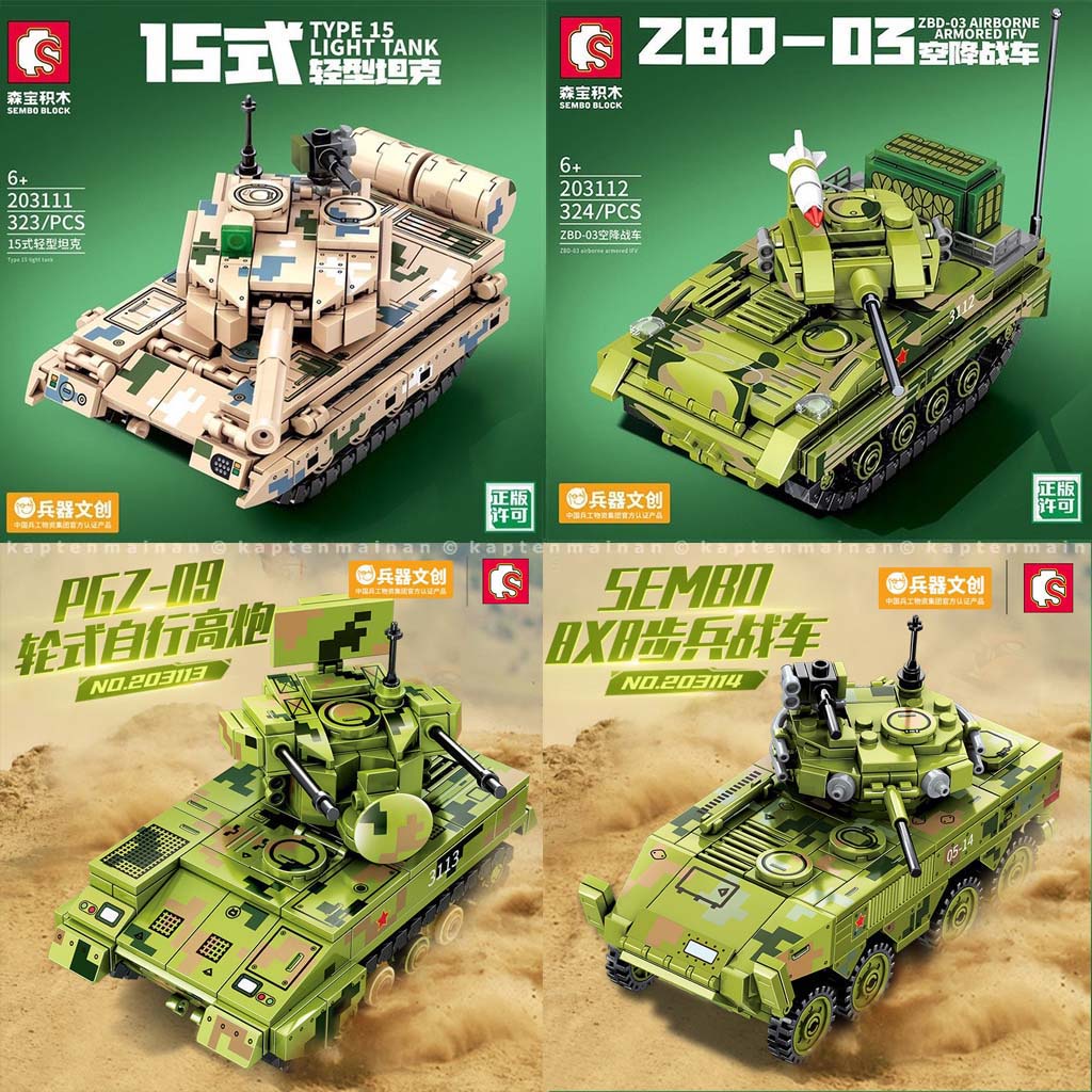 Jual Sembo Block WW2 War Tank Vehicle / Mainan Balok Brick Mobil Perang ...