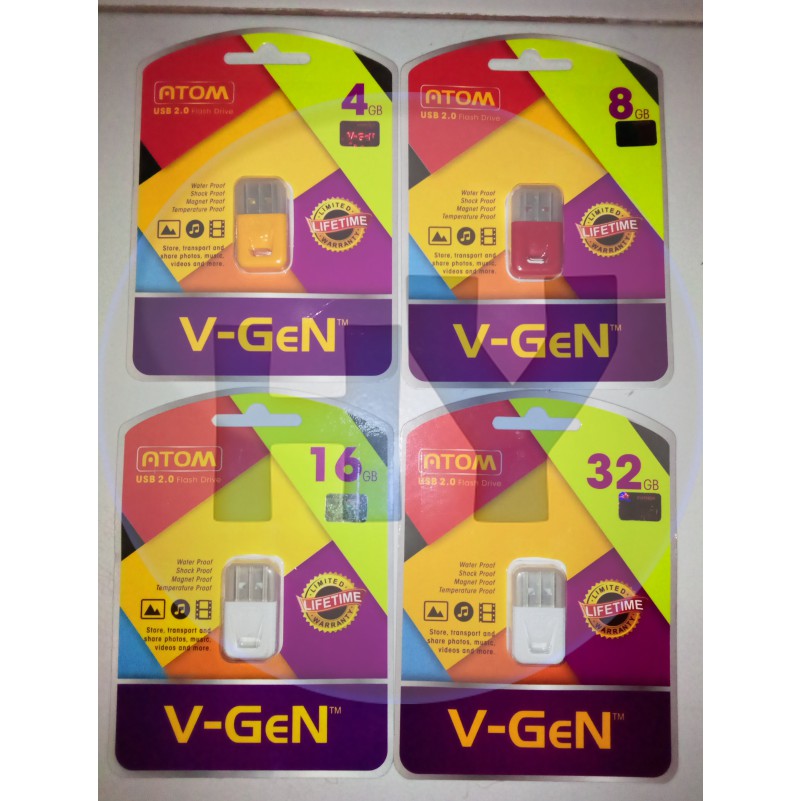 Jual Flashdisk Vgen Atom (4GB, 8GB, 16GB, 32GB) | Shopee Indonesia
