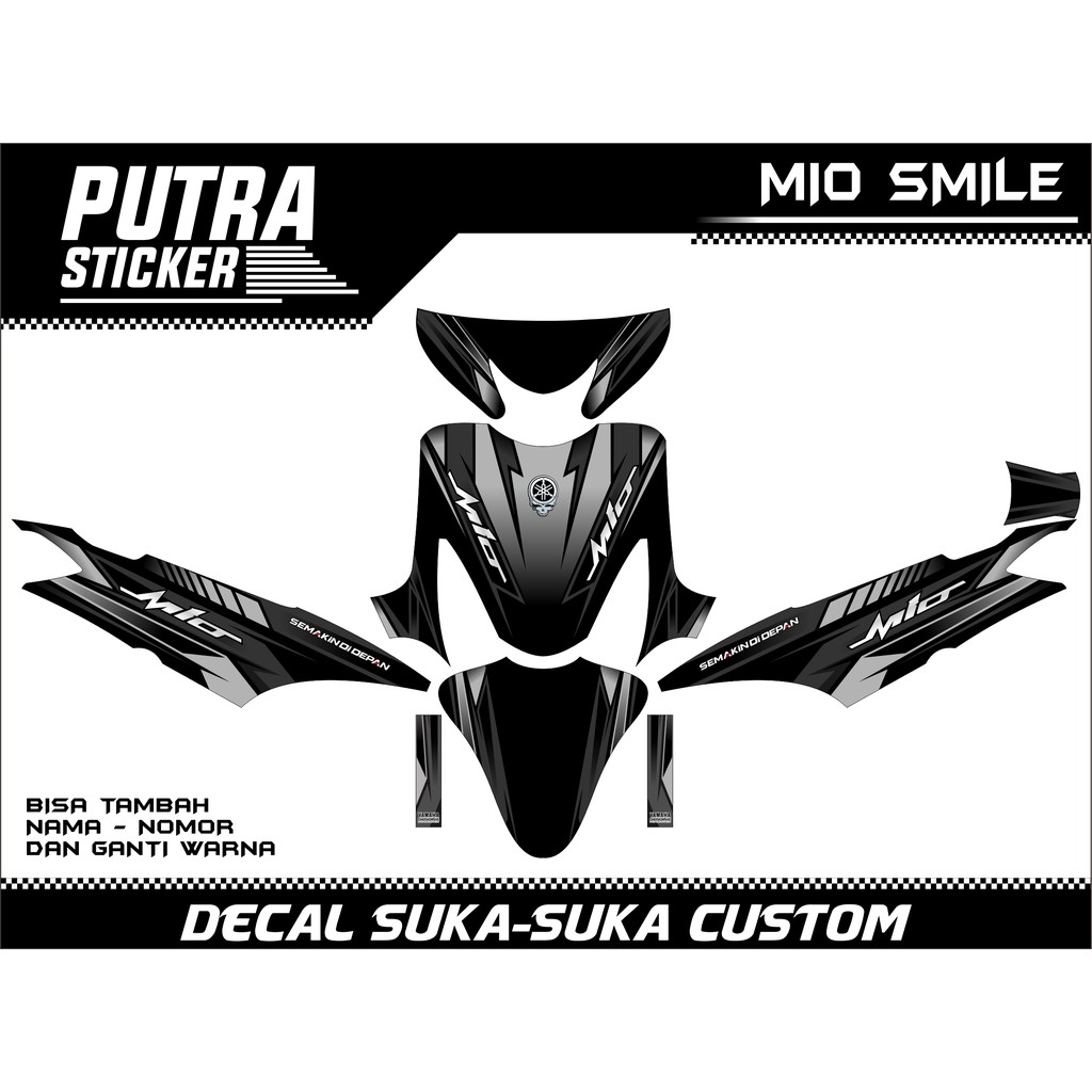 Jual Decal Sticker Yamaha MIO smile custom full body, Mio smile ...