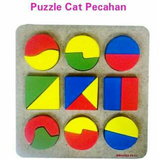 Jual Puzzle Cat Pecahan / Mainan Edukatif Anak Kayu SNI | Shopee Indonesia