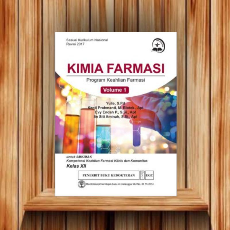 Jual EGC BUKU SMK KESEHATAN Kimia Farmasi Vol. 1 Kelas XII (YULIE) Indonesia|Shopee Indonesia