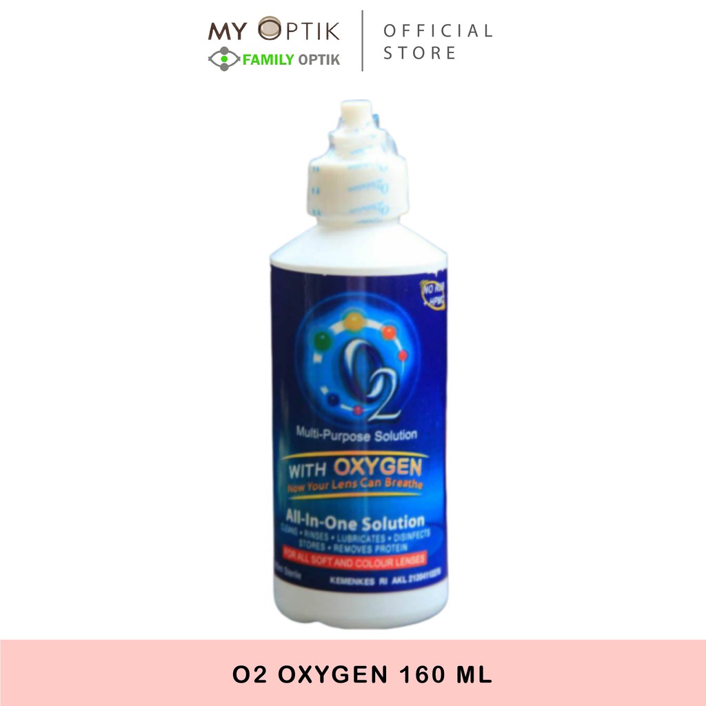 Jual O2 160ml Multi-Purpose Solution air softlens Indonesia|Shopee ...