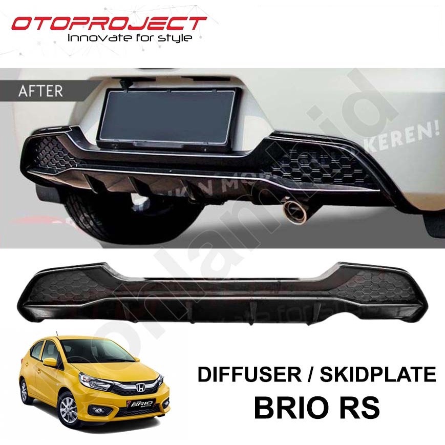 Jual Diffuser Skidplate RS Style NEW BRIO Otoproject Bodykit Carbon ...