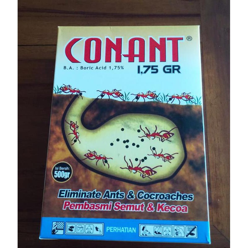 Jual Ini Obat Semut Dan Kecoa Conant Pack 500 Gram Ayo Beli | Shopee ...