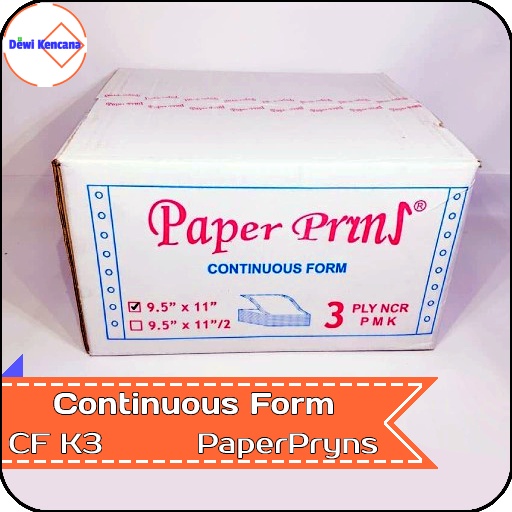 Jual Kertas Continuous Form 9,5" x 11" 3 PLY NCR K3 PaperPryns | Shopee ...