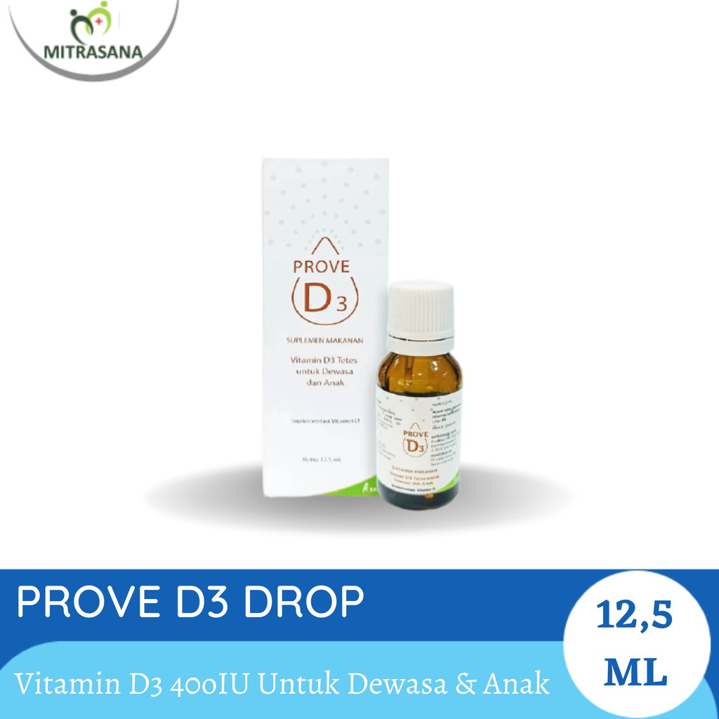 Jual Prove D3 Drop - Vitamin D3 400 Iu Tetes 12.5 Ml Untuk Dewasa Dan ...