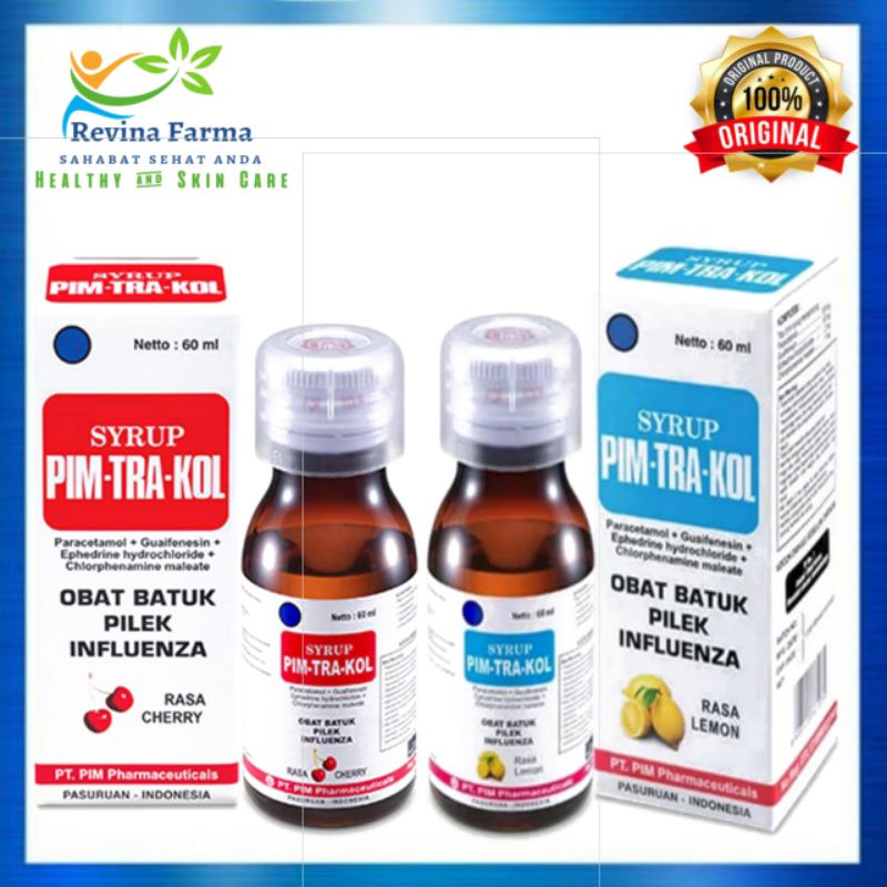 Jual Pimtrakol PIM-TRA-KOL Syrup 60ml Obat Batuk, Pilek, Flu & Demam ...