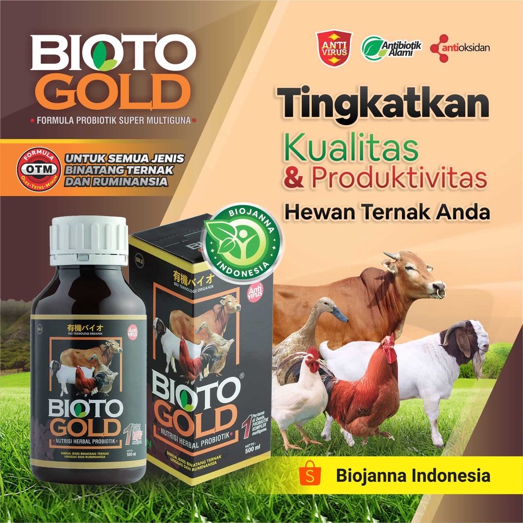 Jual BiotoGOLD - Nutrisi Hewan Ternak Probiotik Super | Shopee Indonesia