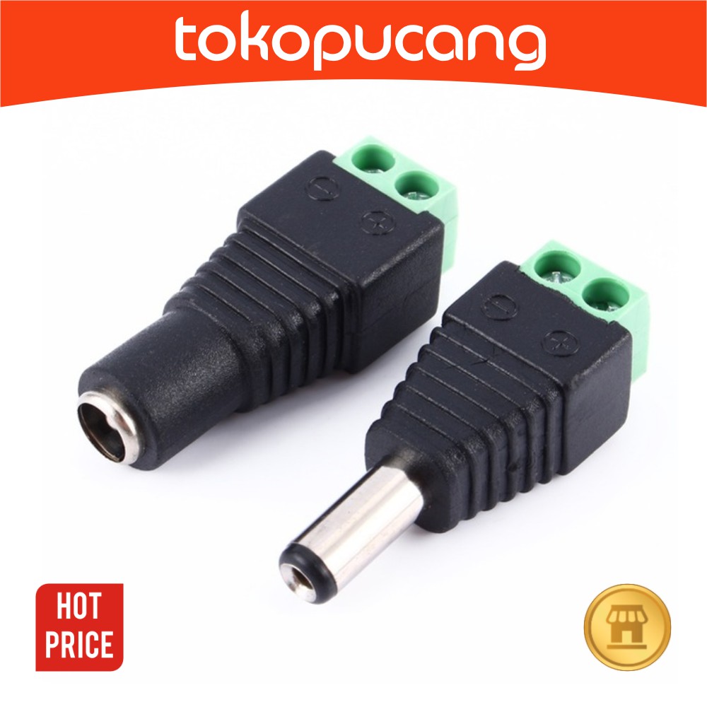 Jual Jack DC CCTV Male - Jack DC CCTV Female, | Shopee Indonesia