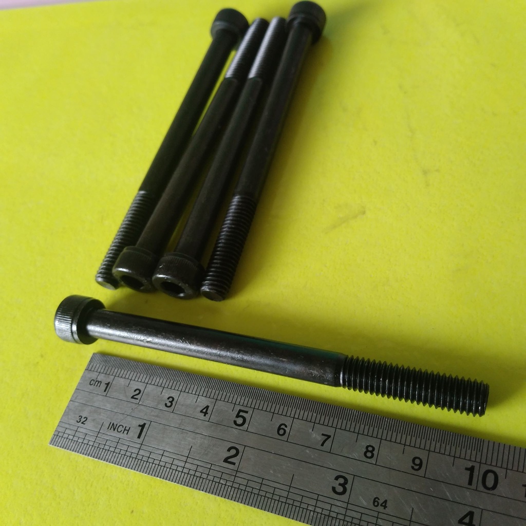 Jual BAUT L BAJA M8 X 100 PANJANG 10CM / BAUT M8 / BAUT 13 KUNCI L6 / L 6 HALF DRAT / BAUT L M8 ...