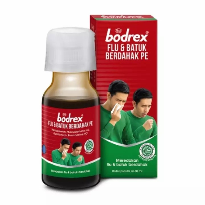 Jual Bodrex Flu & Batuk Berdahak PE Sirup 60 ml Indonesia|Shopee Indonesia