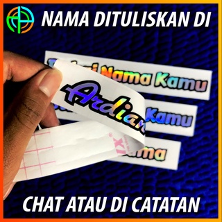 Jual Isi 03 Lembar Sticker Pakai Nama kamu Bisa Request Nama Sendiri ...