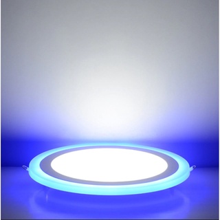 LAMPU DOWNLIGHT LED PEX PANEL 2 WARNA 3+3 WATT BULAT TENGAH PUTIH ...