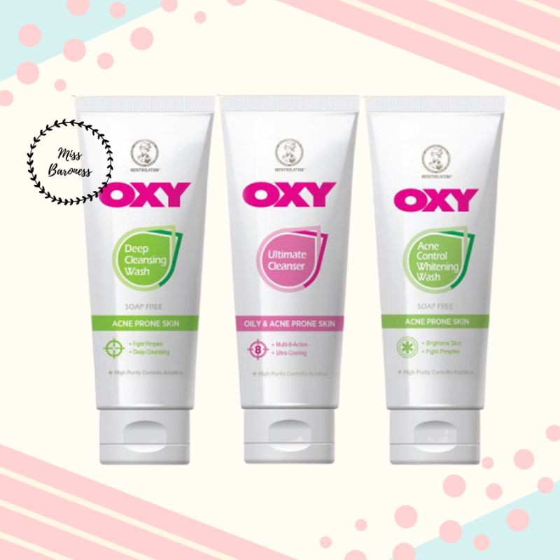 Jual OXY Face Wash / Oxy Acne Control Whitening Wash / Oxy Ultimate Cleanser / Oxy Deep ...