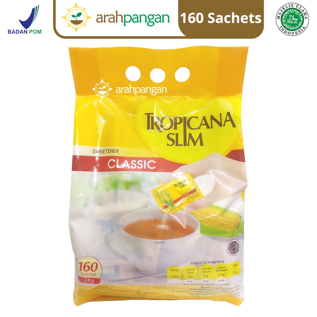 Jual Pemanis Buatan Tropicana Slim CLASSIC Sweetener 160 Sachet ...