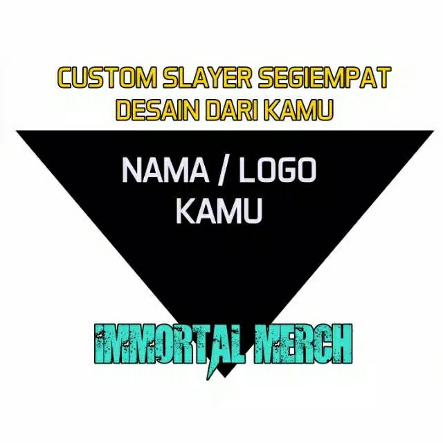 Jual Custom slayer bandana segiempat desain bebas dari kamu | Shopee ...