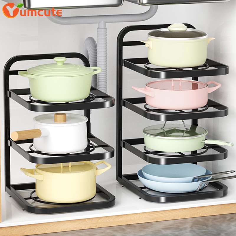 Jual Rak Panci Dapur Multifungsi Rak Lauk Kompor Sudut Wastafel Kabinet ...