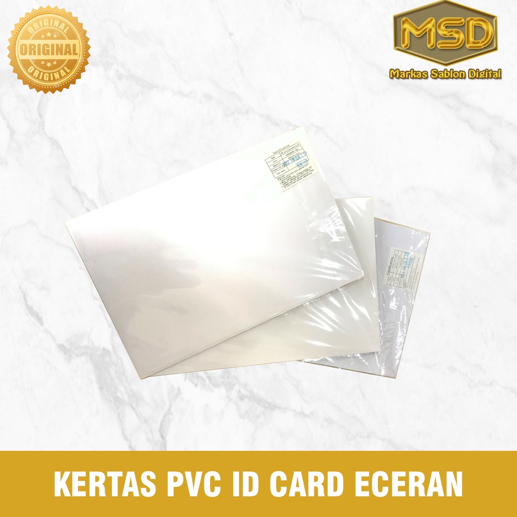 Jual Bahan PVC Id Card A4 Instan 5 Set (50 Id Card) / Kartu Id card ...