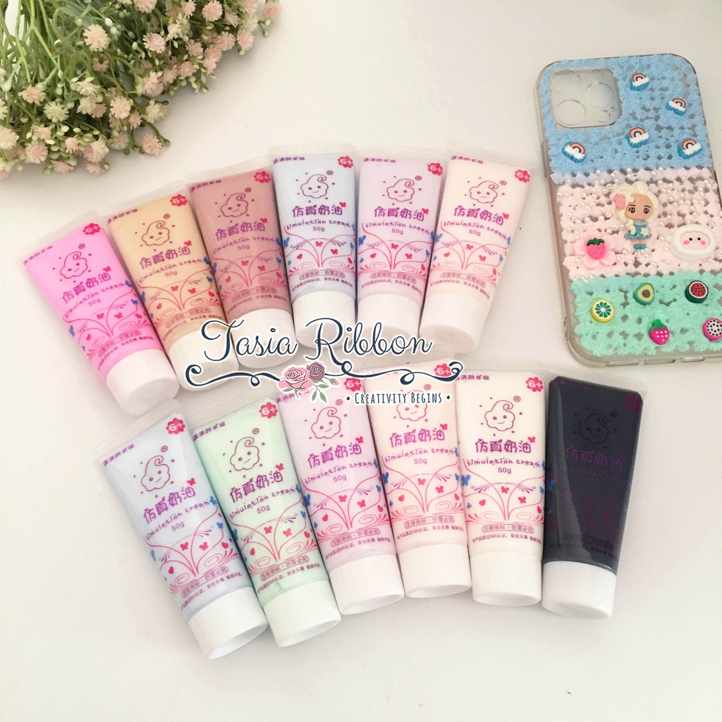 Jual Simulation Cream Decocase (Cream Resin) (6pc) | Shopee Indonesia