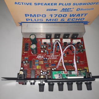 Jual KIT SPEAKER AKTIF + MP3 BLUETOOTH PLUS MIC ECHO SUBWOOFER AKTIP ...
