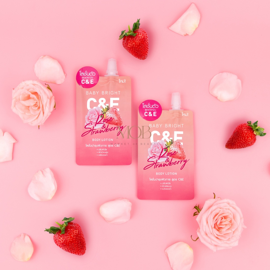 Jual BABY BRIGHT - C & E ROSE & STRAWBERRY BODY LOTION 35ML | Shopee ...