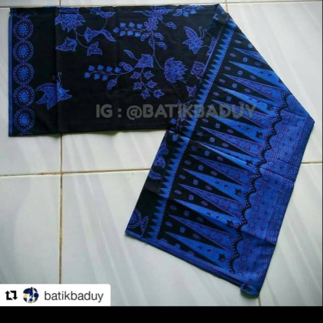 Jual Kain Batik Baduy Motif Sabodo Akang Hitam 2x1 meter | Shopee Indonesia