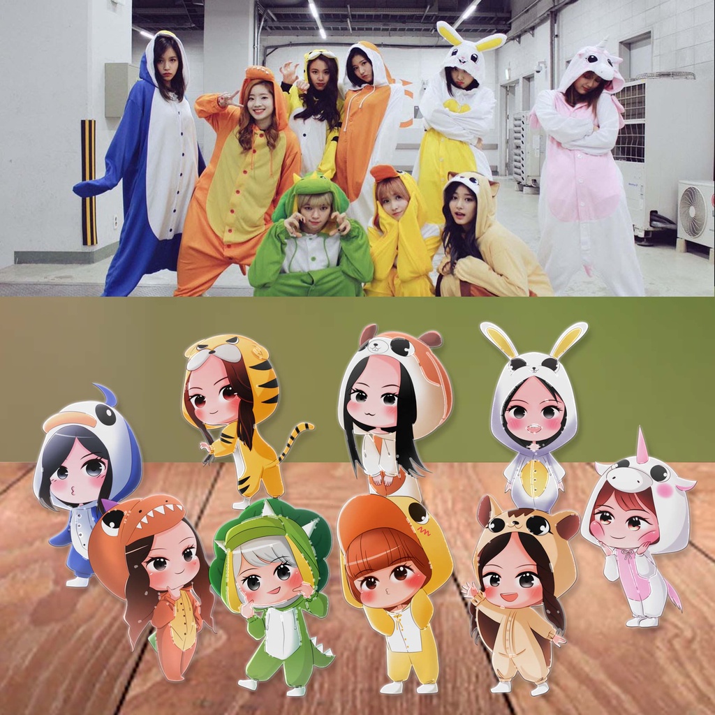 Jual [STANDEE] Twice as animal akrilik kpop tzuyu mina momo nayeon sana ...