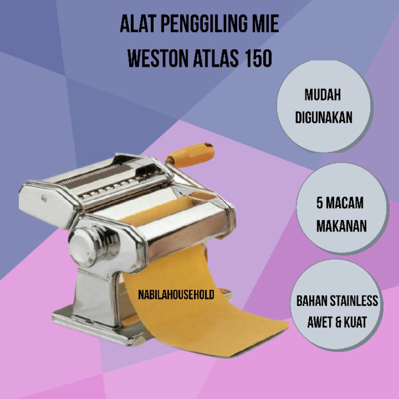 Jual Alat Pembuat Mie / Gilingan Mie Atlas / Alat Penggiling Mie ...