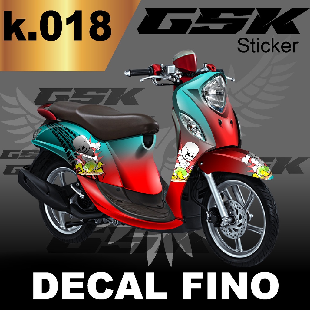 Jual Stiker Fino Decal Full Body motor Fino k.018 | Shopee Indonesia