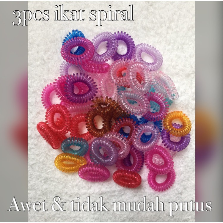 Jual 3pcs Ikat Rambut Mini Spiral Tidak Mudah Putus CBKS SP LC | Shopee ...