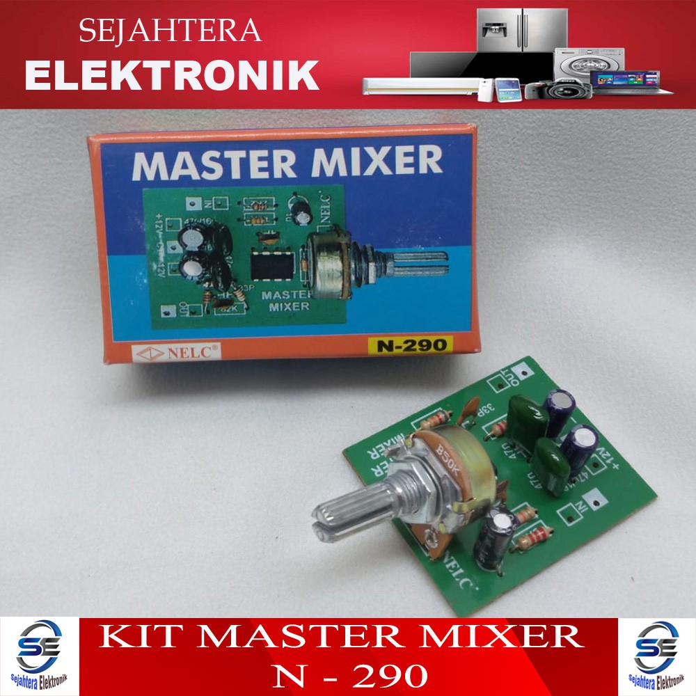 Jual KIT MASTER MIXER N-290 CT 12 VOLT / UNTUK PENDORONG POWER AMPLI ...
