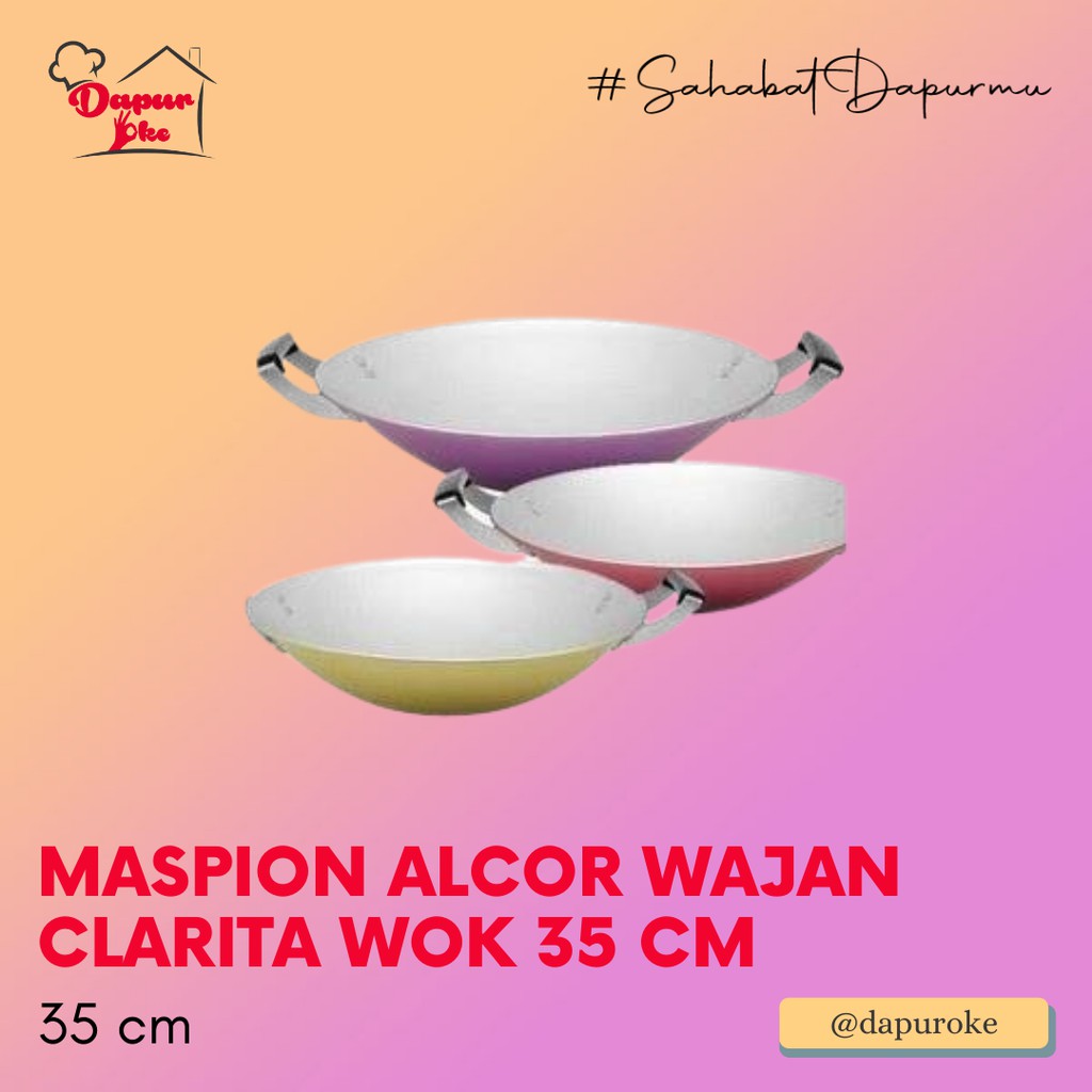 Jual Maspion Alcor Wajan Clarita Wok 35 cm | Shopee Indonesia