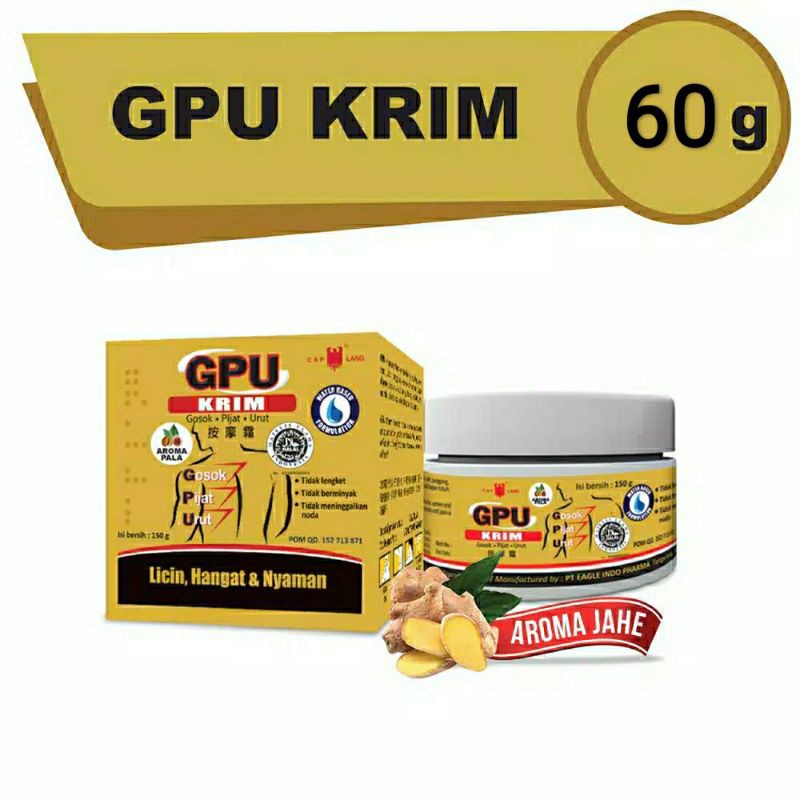 Jual GPU KRIM JAHE 60G | Shopee Indonesia
