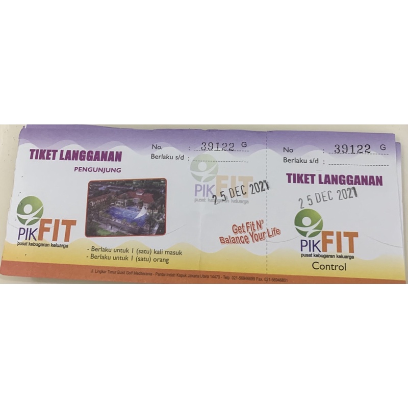 Jual Tiket renang pik fit (weekdays/ weekend) | Shopee Indonesia