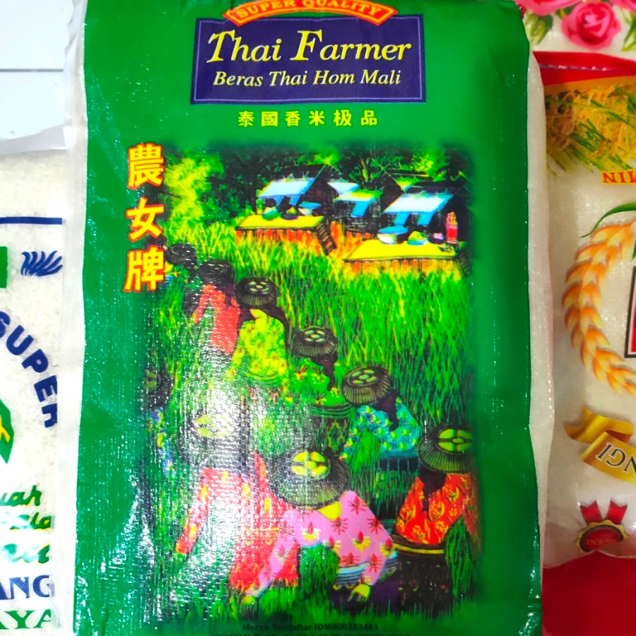 Jual Beras Thailand Farmer 5kg, Beras Thai Hom Mali 5 kg | Shopee Indonesia