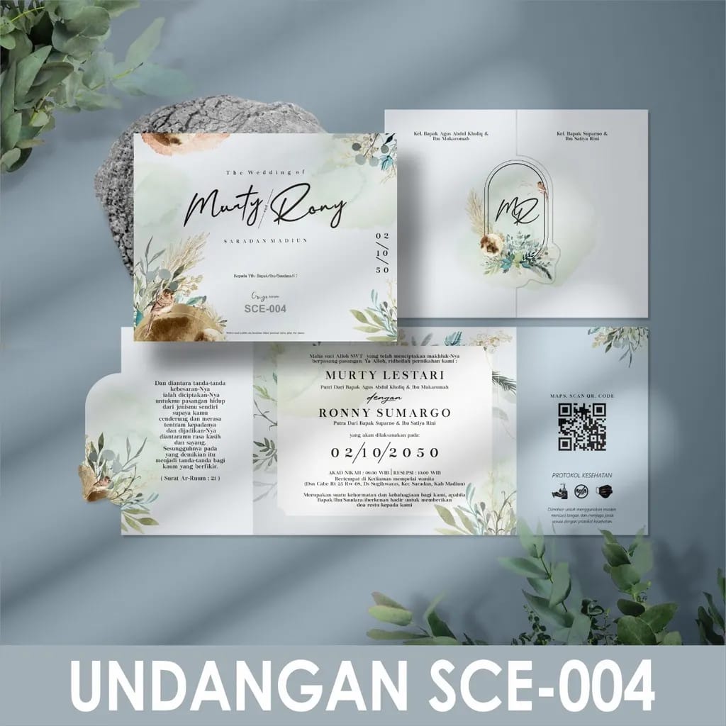 Jual SCE-004 | Blangko Undangan | Undangan Print | Undangan Kosong ...