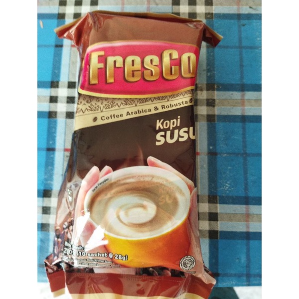 Jual kopi fresco susu sachet isi 10x28gr dan fresco capucino isi 9 ...